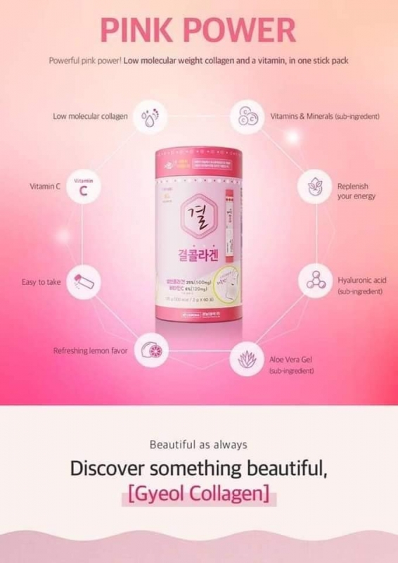 Lemona Gyeol Nano Collagen + Victamin C Powder 2g*60 sachets +C