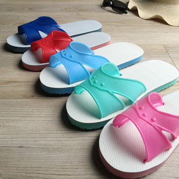 (iSlippers)Made in Taiwan - rubber H tow - blue slippers