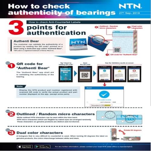 NTN 6003 LLU ( d-17.00mm x D-35.00mm x B-10.00mm ) 100% ORIGINAL Made ...