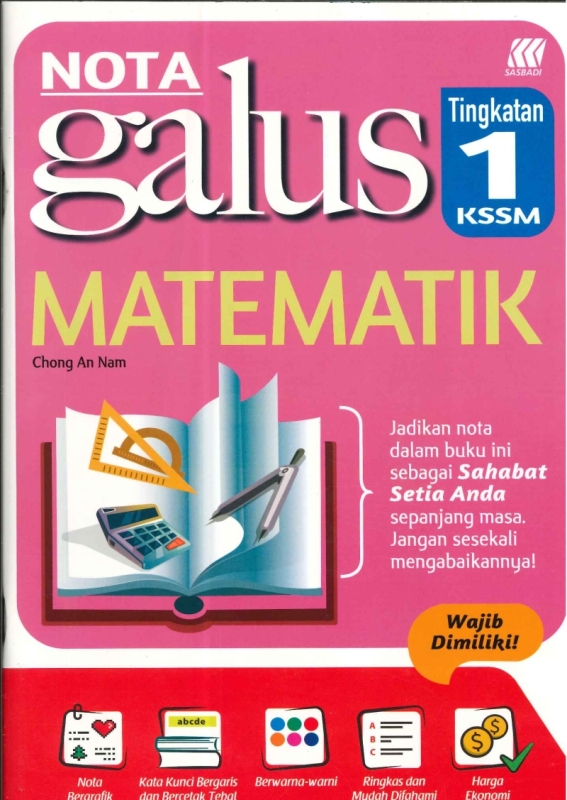 NOTA GALUS MATEMATIK TINGKATAN 1 KSSM 2024