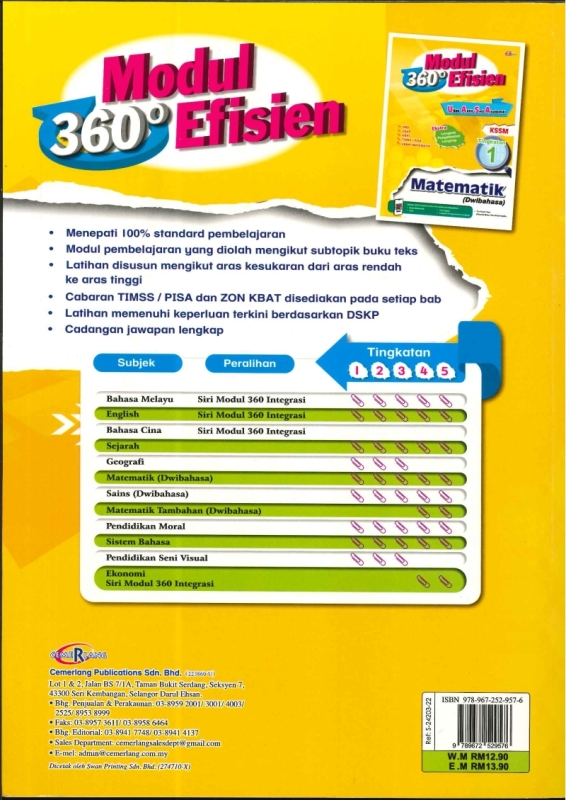 MODUL 360 EFISIEN UJIAN AKHIR SESI AKADEMIK MATEMATIK(DWIBAHASA ...